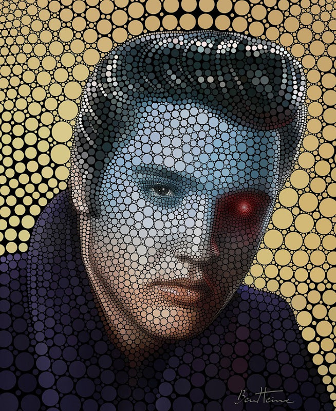Celebrity Portraits Drawn Using Circles | Amusing Planet